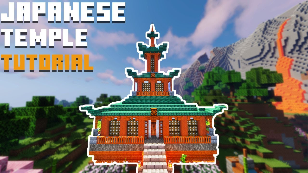 Minecraft Japanese Temple Build Tutorial! - YouTube