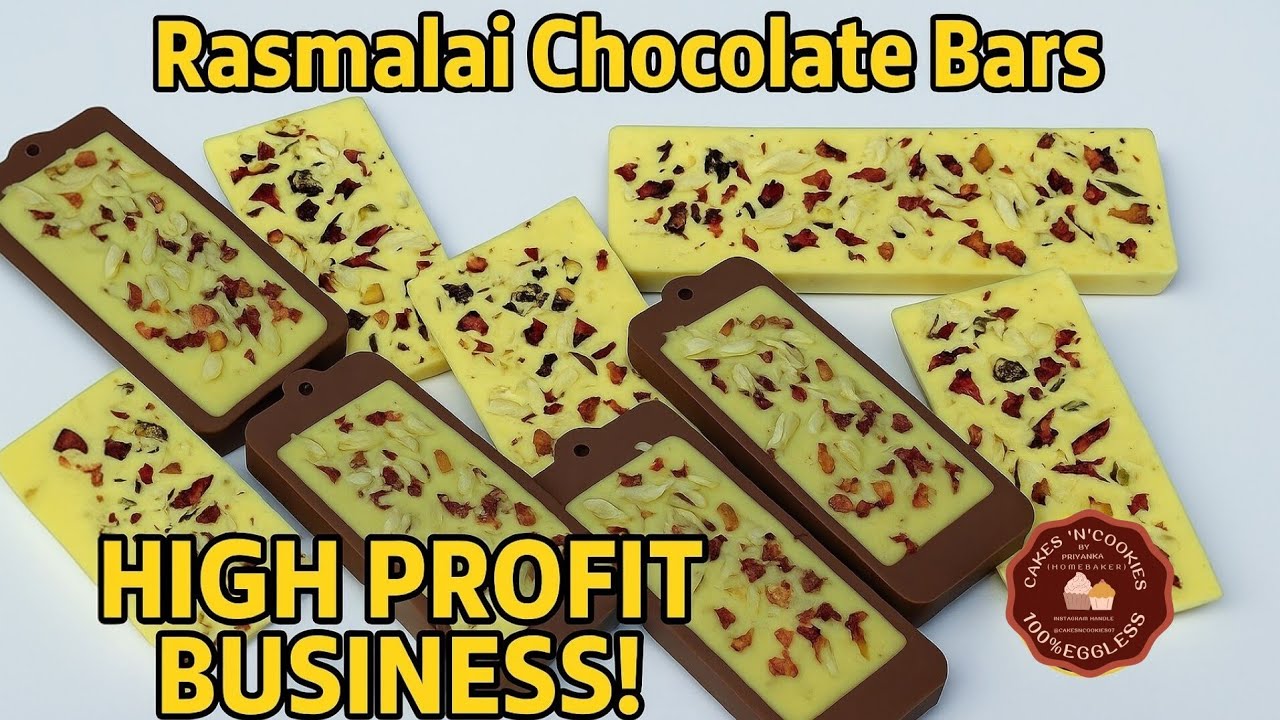 Homemade Chocolate Business| Rasmalai Chocolate bars | Chocolate ...