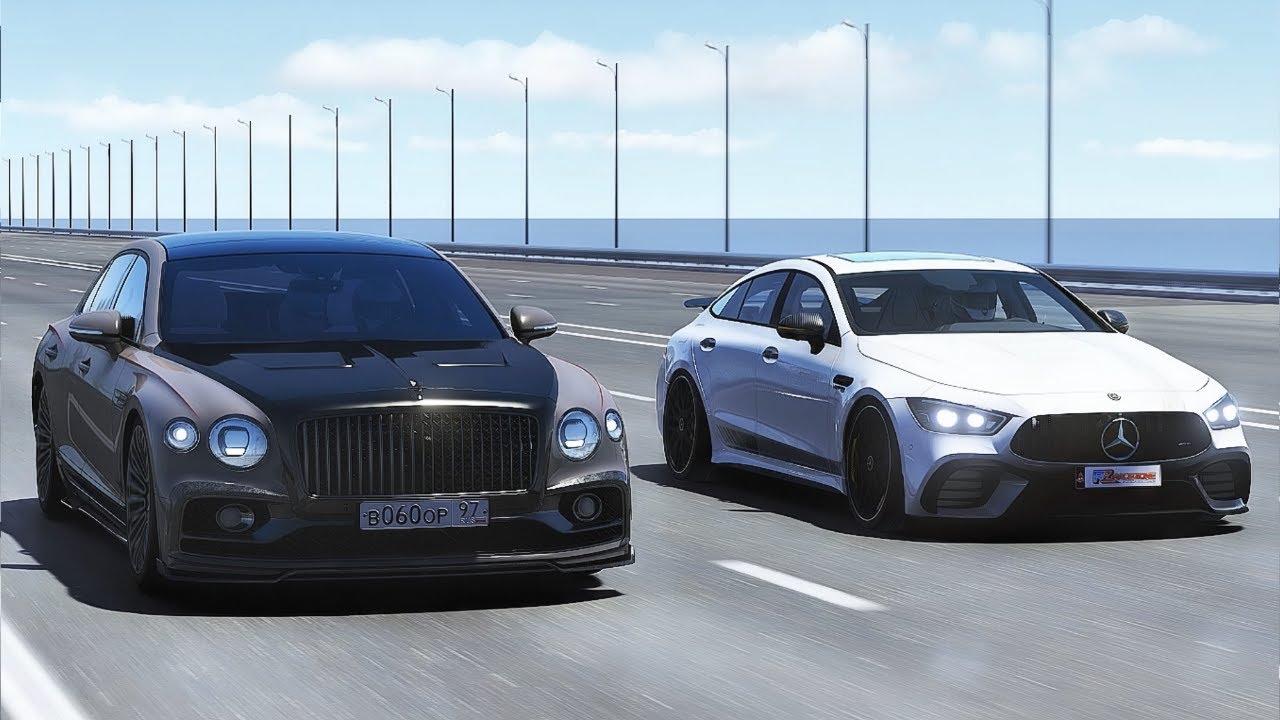 Mercedes-AMG GT63s Vs Bentley Flying Spur Mansory | 20KM DRAG RACE ...
