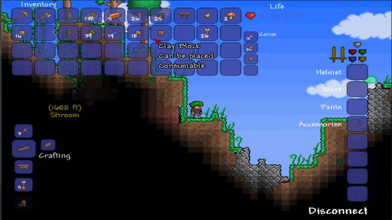 Terraria Part 2 : Quest For The Gold Coin - YouTube
