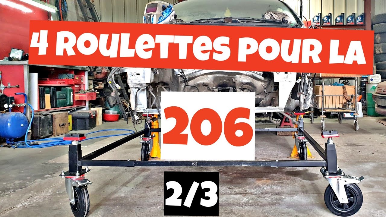 fabrication d'un chariot de carrosserie 2/3 - YouTube
