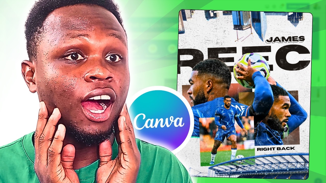 Create a STUNNING Football Player Design in Canva - YouTube
