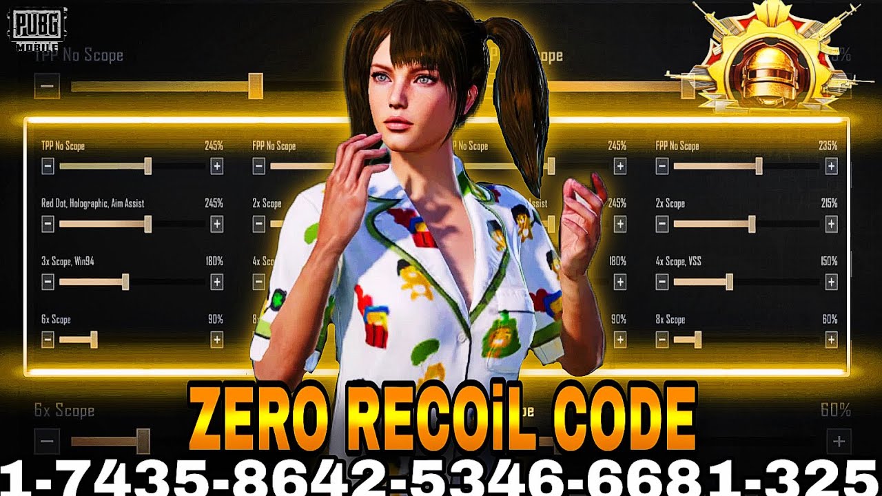 PUBG 3.9 UPDATE SENSITIVITY CODE | PUBG BEST SENSITIVITY SETTINGS ...