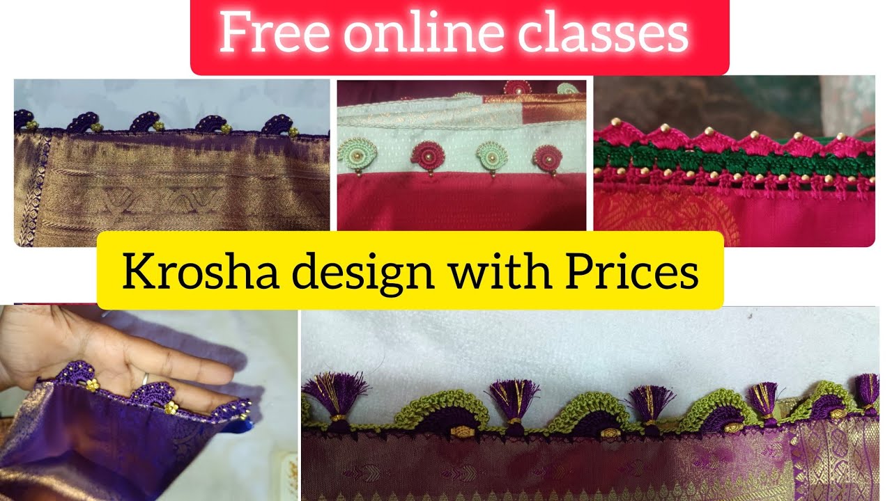 Latest krosha kuchu design| bridal krosha design| grand krosha kuchu ...