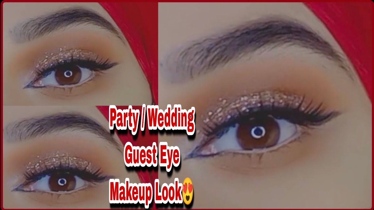 Glam Party Eye Makeup Look Step by Step makeup For Beginners | Party ...