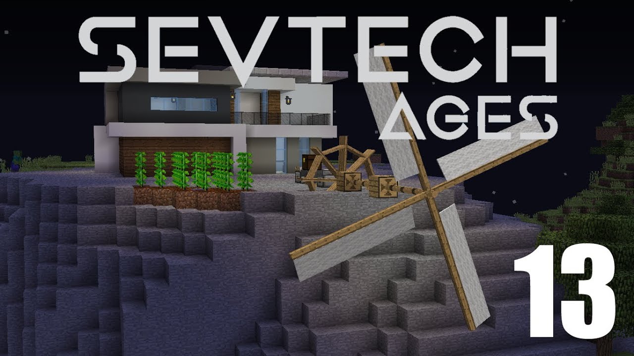 SevTech: Ages |#13| Waterwheel & Windwheel - YouTube