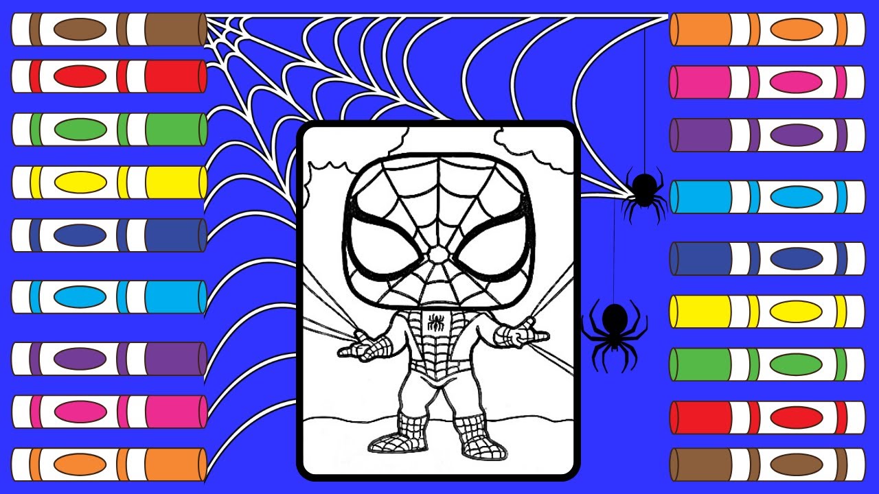 🖍 SPIDER BOY: COLORING VIDEO - YouTube