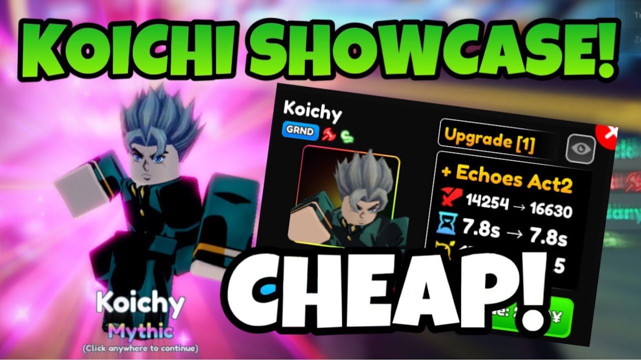 [SHOWCASE] MAX LEVEL KOICHI IS CRAZY ON ANIME ADVENTURES - YouTube