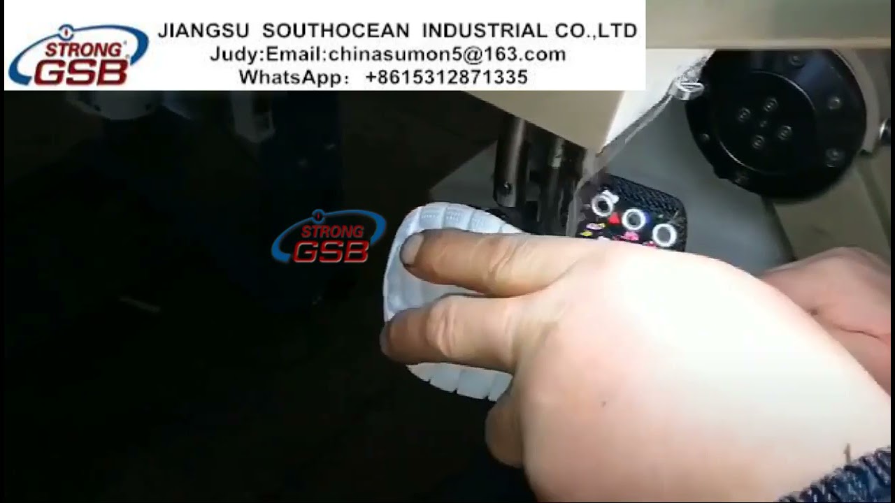 GR-167 - 2 children or baby shoes side wall stitching machine - YouTube