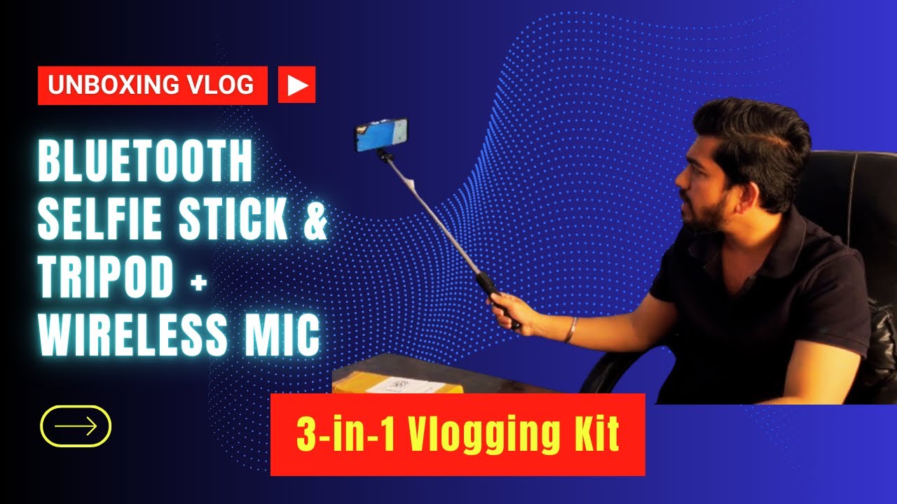 Unboxing 3-in-1 Mobile Selfie Stick/Tripod with Bluetooth remote ...