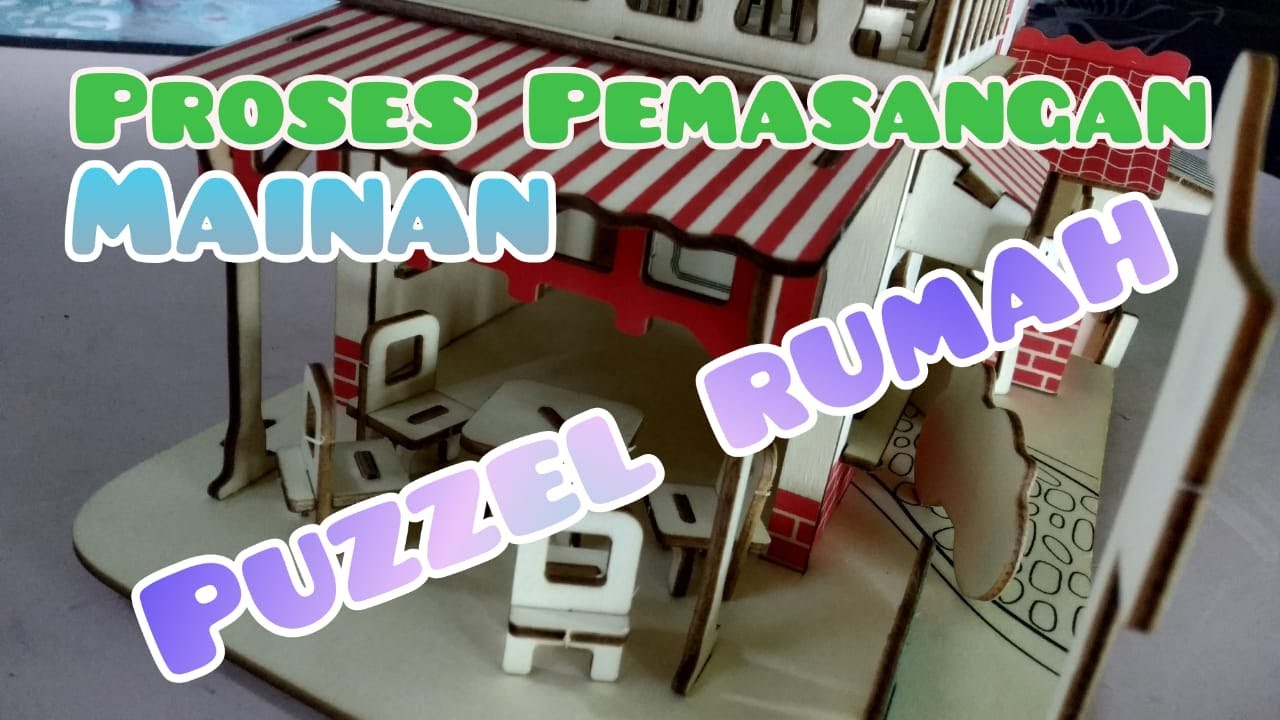 Beautiful Villa DIY 3d Puzzle | The Assembling ASMR | Susun 3d Puzzle ...