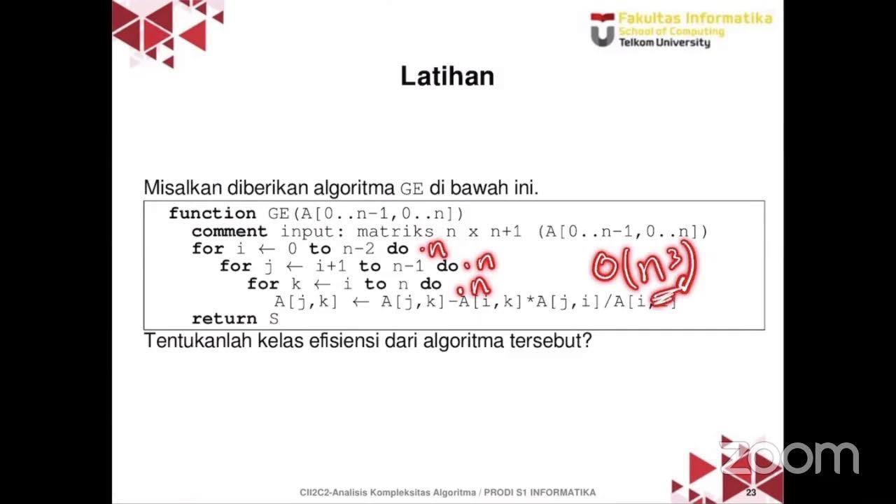 Analisis Kompleksitas Algoritma SE-45-01 W10/11 - YouTube