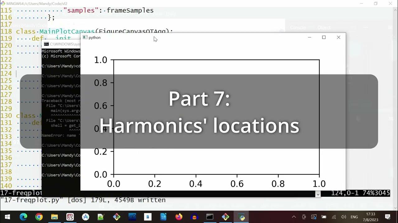 Part 7: Harmonics' locations - Python PyQt5 GUI - YouTube
