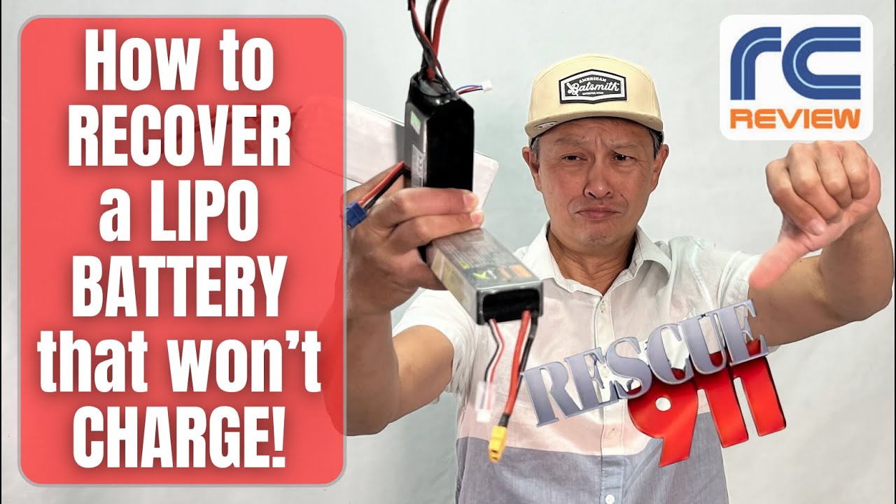 Recover a dead lipo battery that won't charge - rescue lipo battery ...