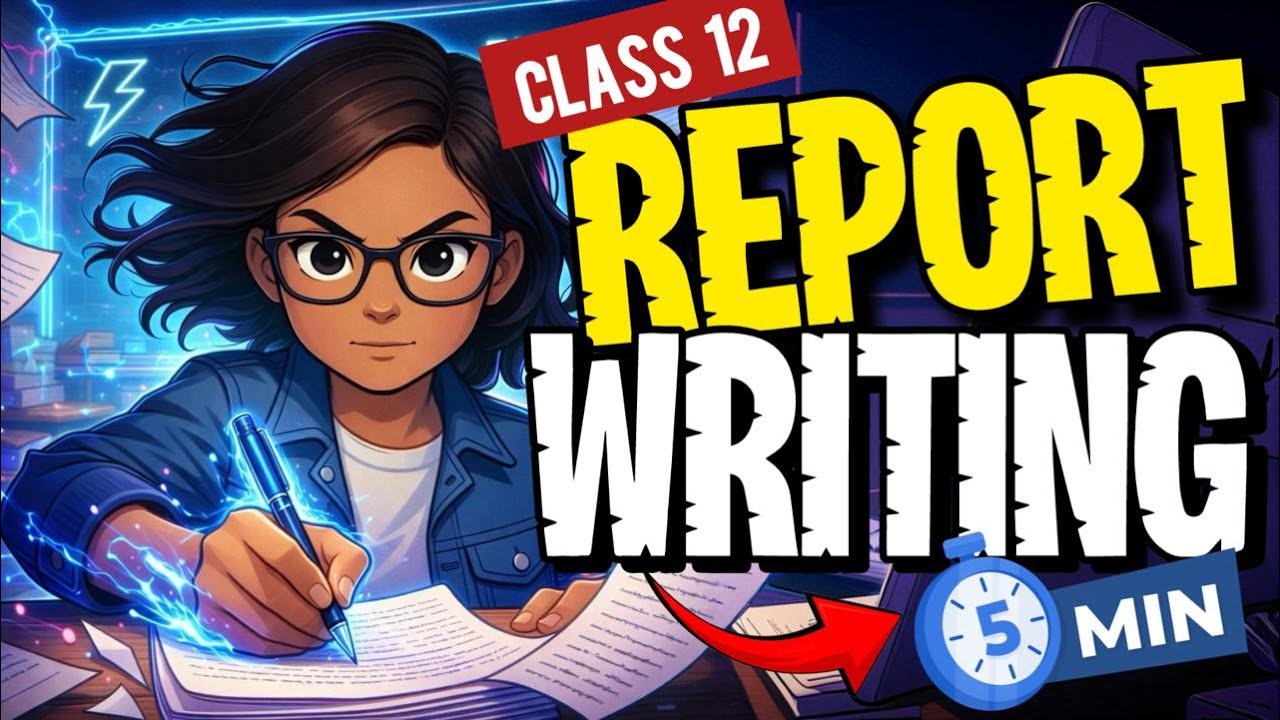 Report writing class 12 english in 5 minutes - YouTube