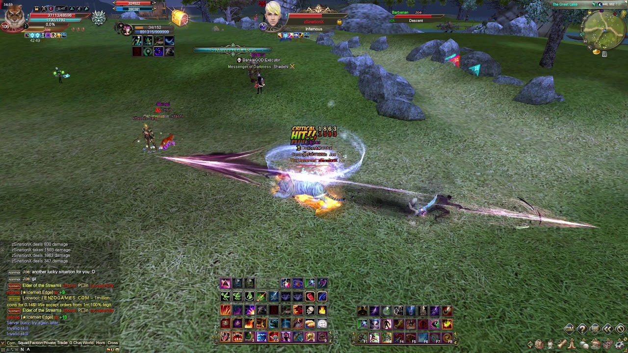 PWI - Dawnglory 1on1: Barbarian vs Duskblade and Assassin - Beast - YouTube