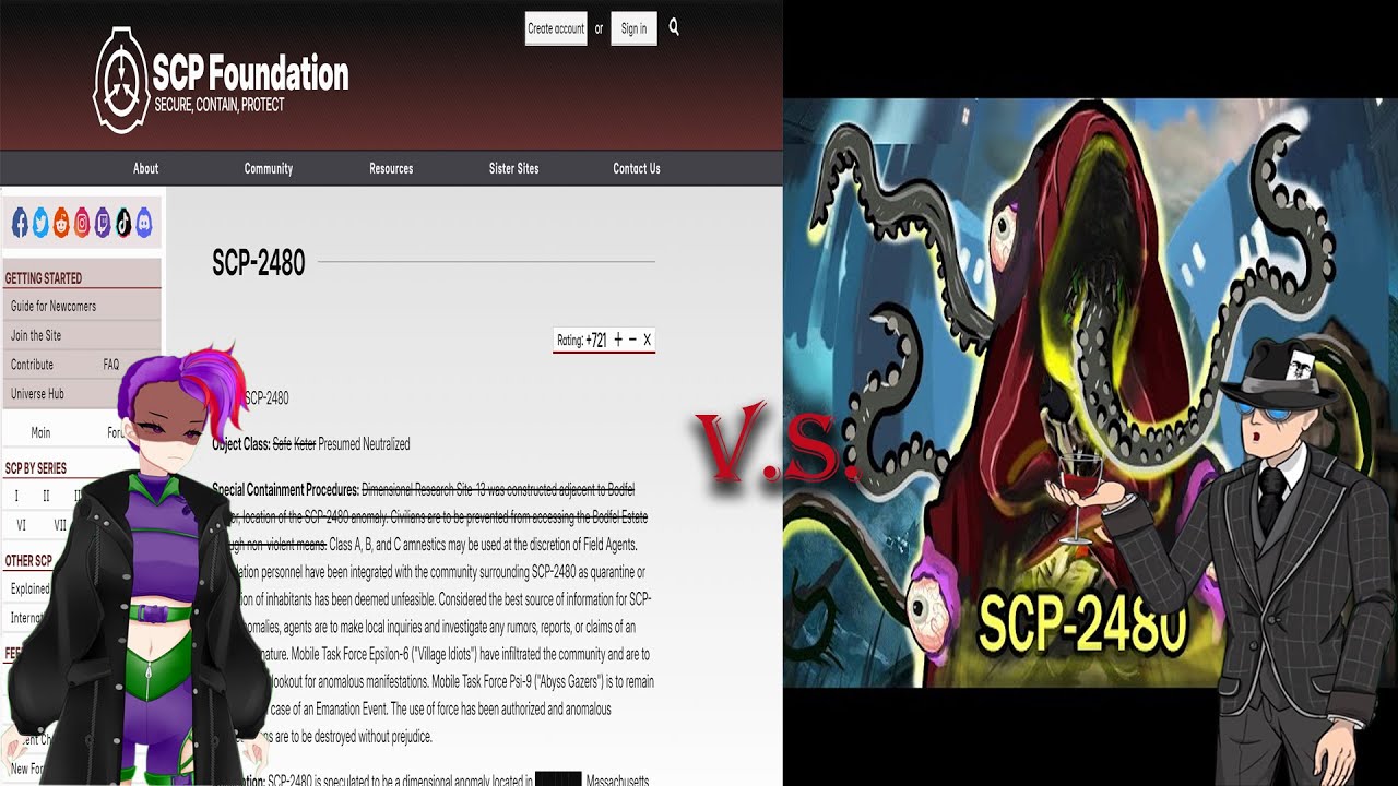 SCP-2480 V.S. Professor Luscius - YouTube