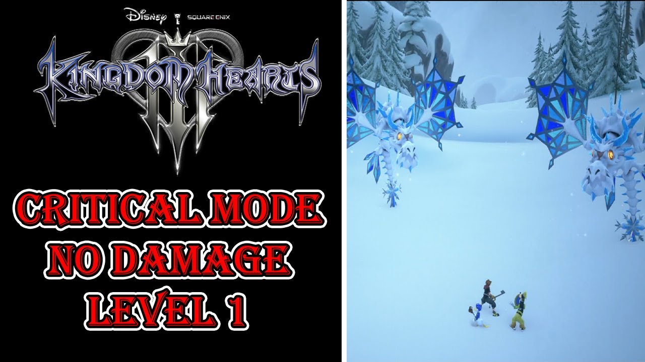 Kingdom Hearts 3 - Frost Serpent Miniboss Fight - Critical Mode No ...