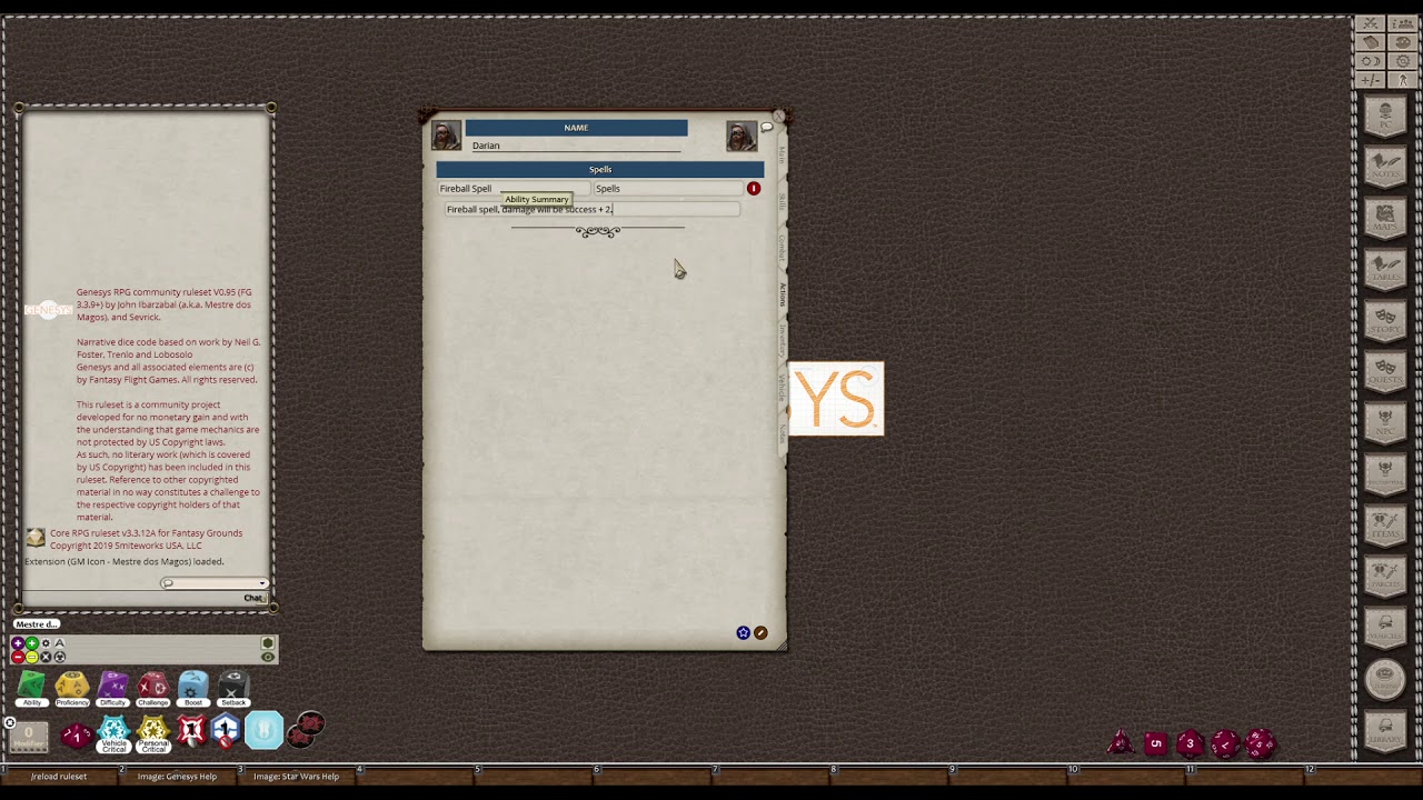 Fantasy Grounds - Genesys RPG/ Star Wars RPG: Creating Spells / Powers ...