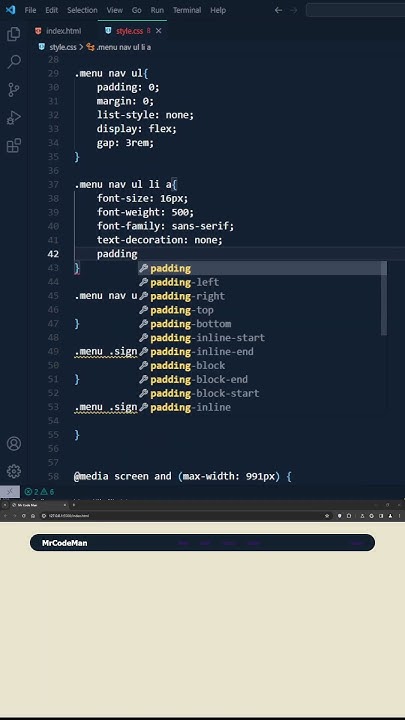 CSS Responsive Menu Design - YouTube
