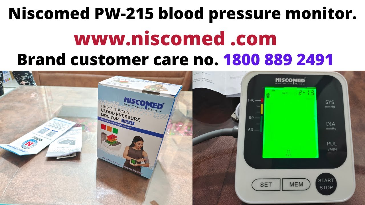 niscomed Blood pressure monitor PW 215 BP machine niscomed.com ...