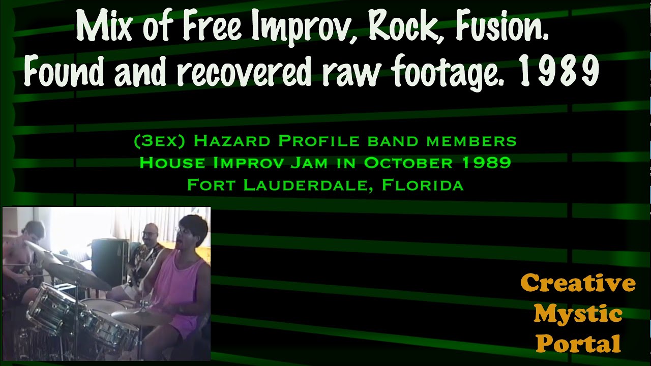 Free Improv, Rock, Fusion raw footage Hazard Profile members 1989 - YouTube