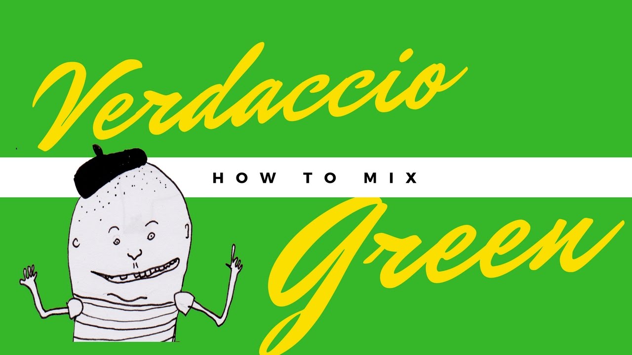 Mix a Verdaccio Green for underpainting shadows and highlights - YouTube
