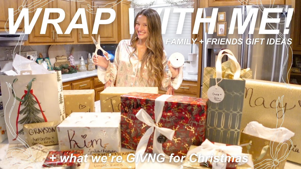 WRAP PRESENTS WITH ME + what we're *GIVING* for Christmas this year ...