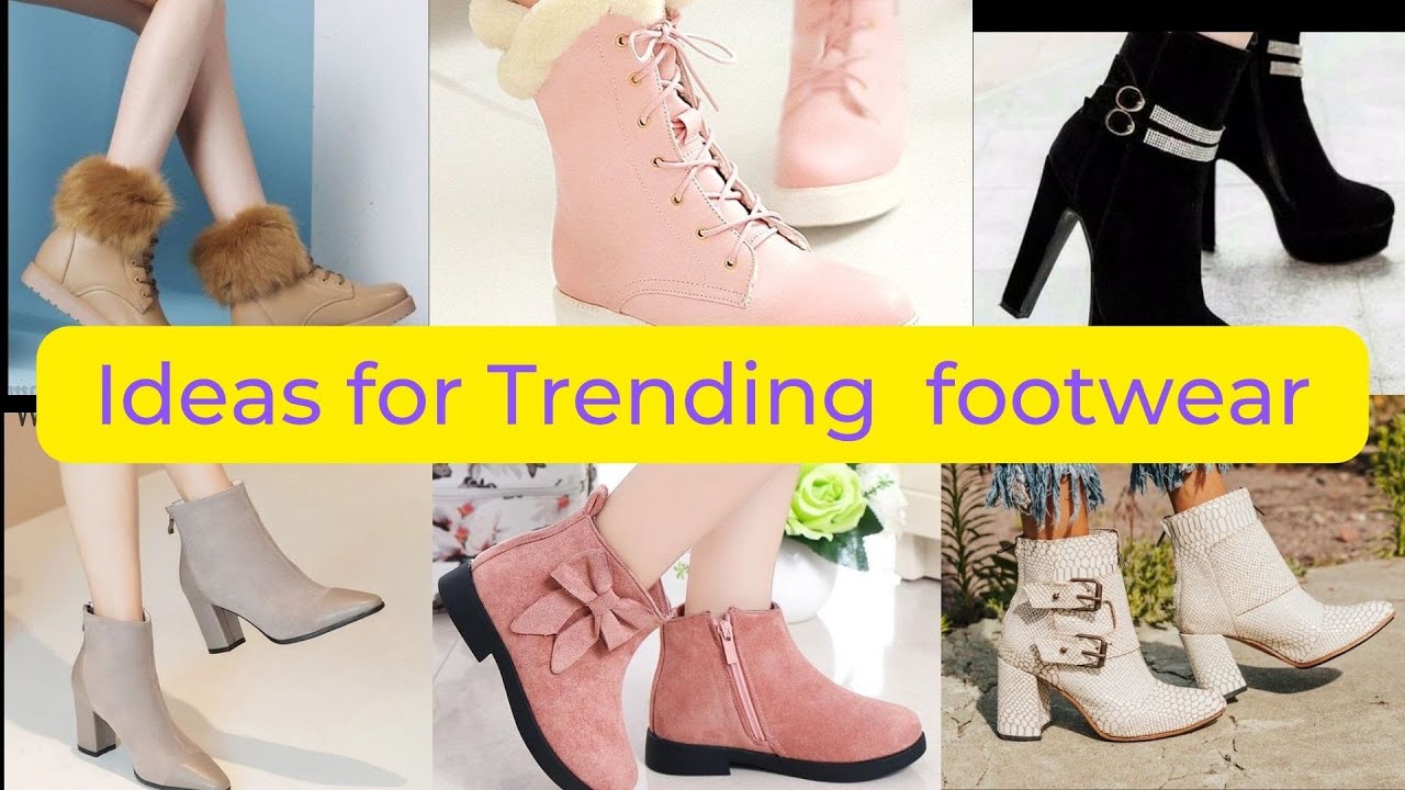 Ideas for trending footwear || boot designs || girls shoe collection ...