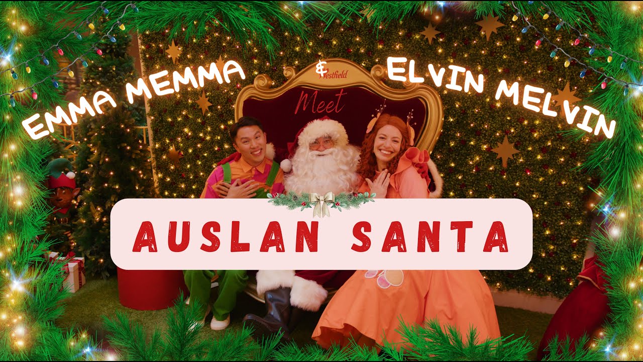 Emma Memma & Elvin Melvin Meet Auslan Santa #christmas - YouTube