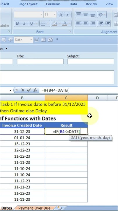 `if Function With Date Exceltech Excel Exceltips Smartexcel Exceltricks Excelgyan