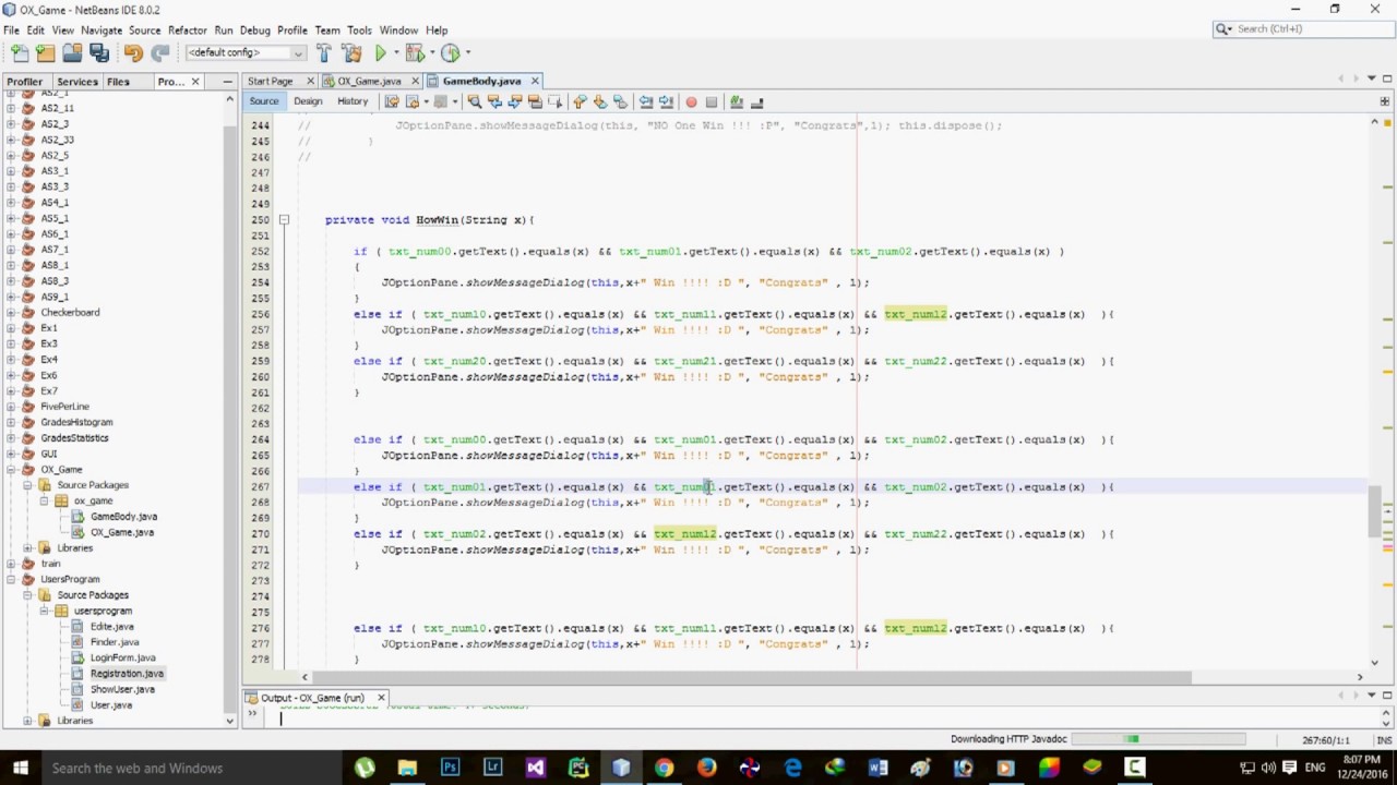 Tic-Tac-Toe GUI Using Java (Part 3/3) - YouTube