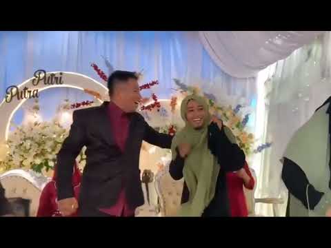PENGANTIN LELAKI TERKEJUT | DIPELUK WANITA KETIKA BERSANDING