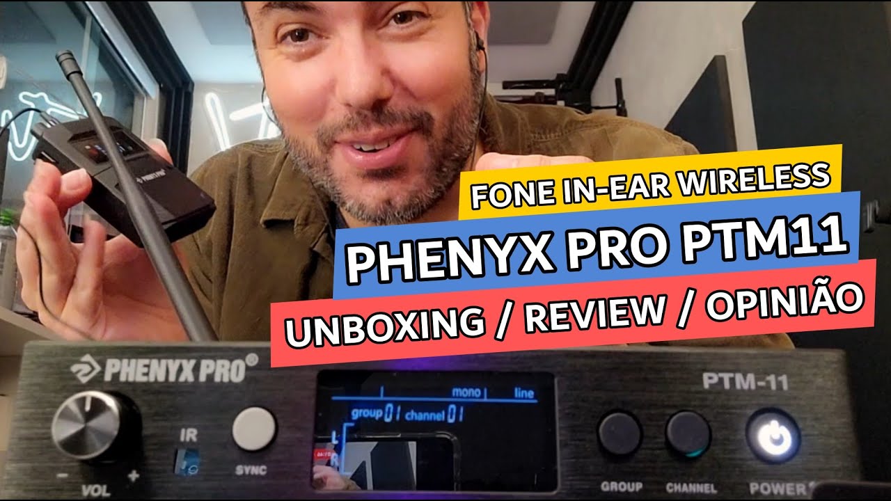 Phenyx Pro PTM-11-1B Wireless In-Ear Monitor System - Unboxing / Review ...