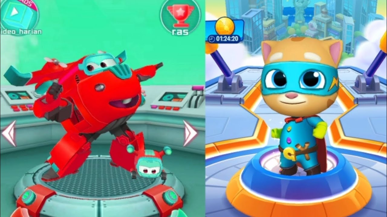 talking tom hero dash vs super wings jett run - (Android games) Ginger ...