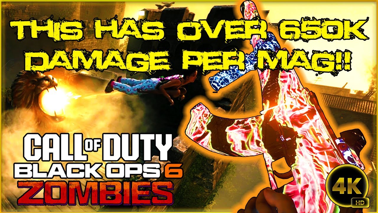 BO6 ZOMBIES THIS AR HAS OVER 650K DAMAGE PER MAGAZINE!? ( SHREDS BOSSES ...