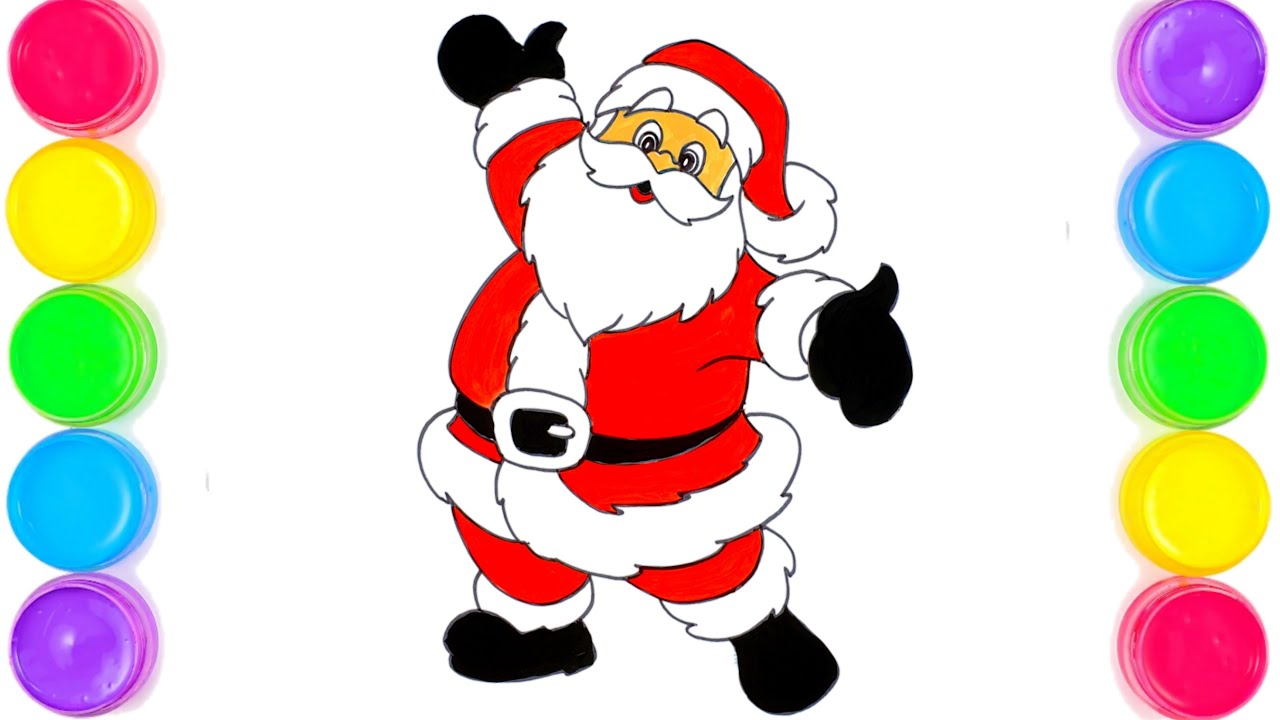 How to draw easy santa calus step by step||christmas drawing very easy ...
