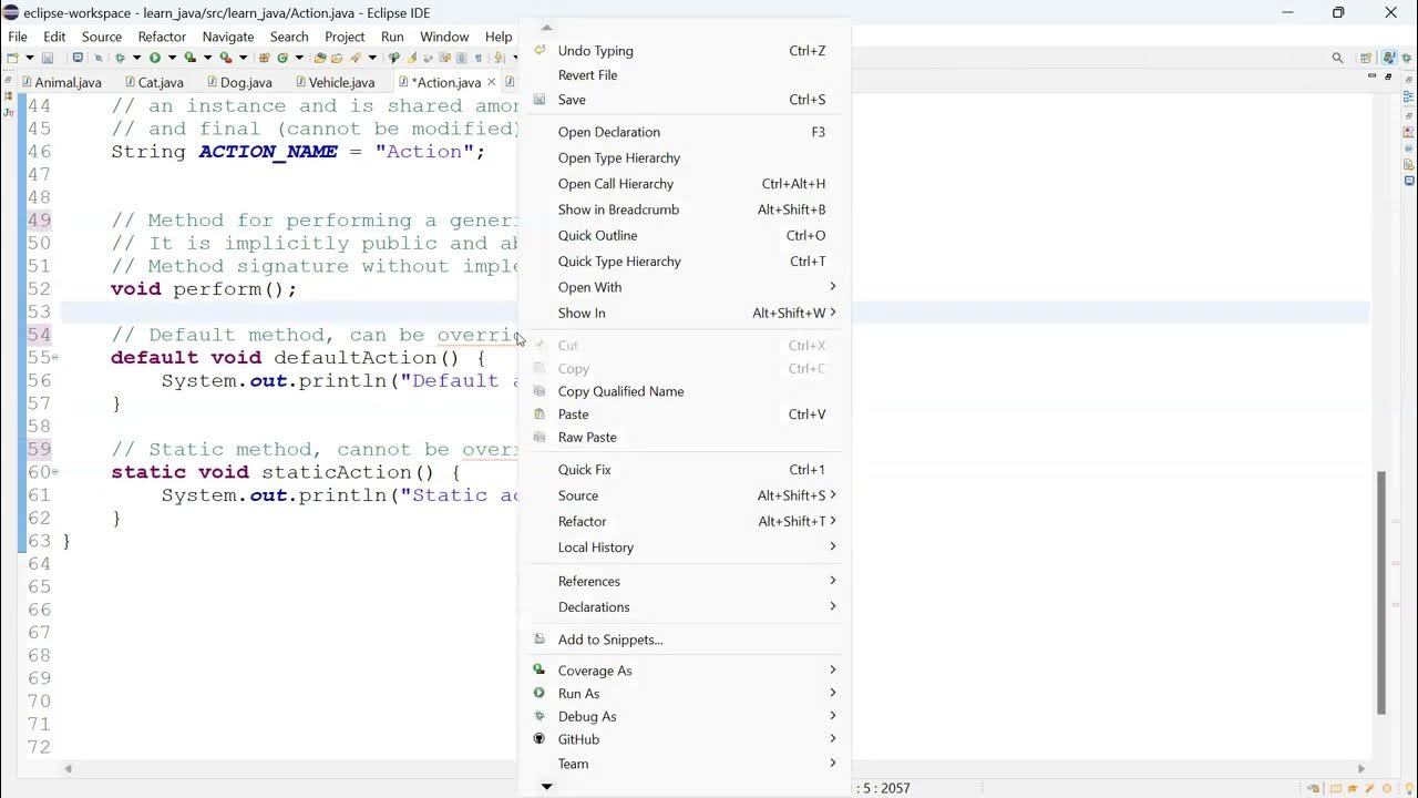 Java 108: interfaces can have default and static methods, how do we do this, how are they ...