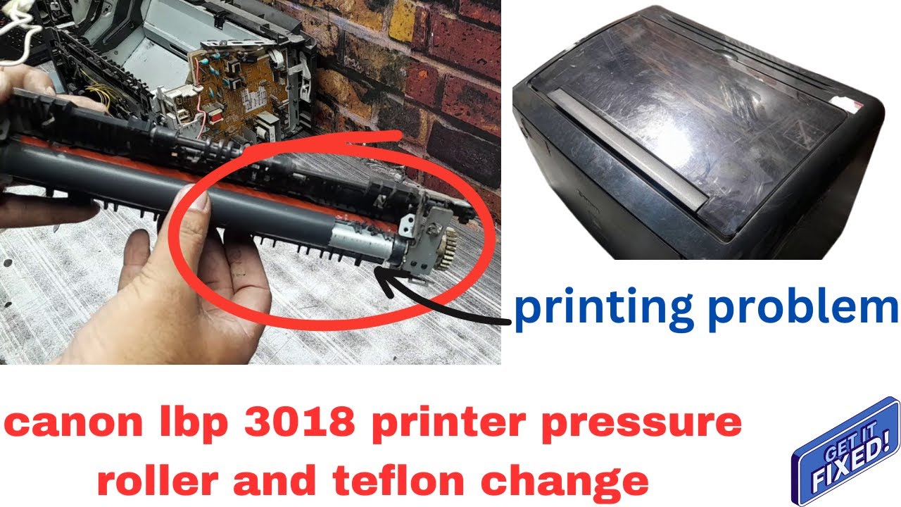 canon lbp 3018 printer pressor roller replacement || canon lbp 3018 ...