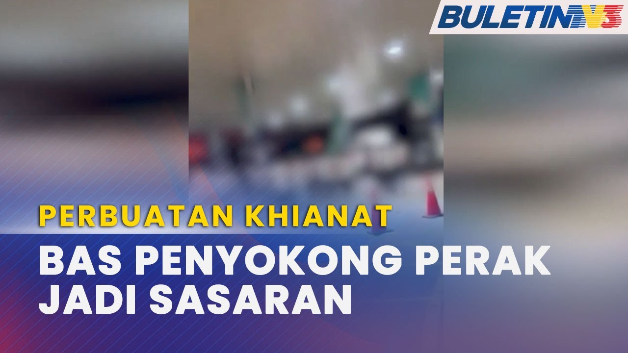 PERBUATAN KHIANAT | Dua Ditahan Baling Batu Ke Arah Bas Penyokong Perak ...