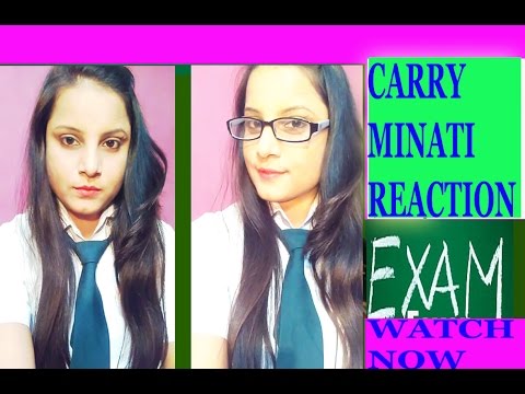 Carryminati reaction || E.X.A.M.S - YouTube