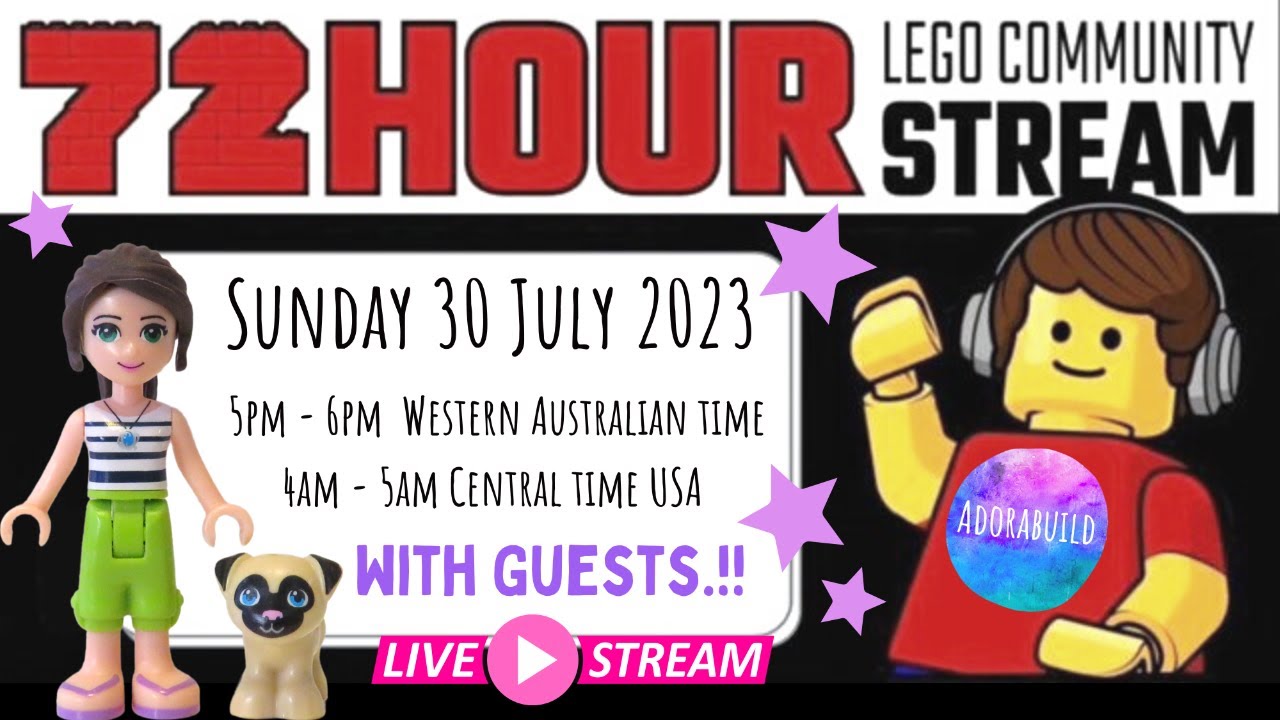 Sunday Special with Guests.! LEGO building, 72 hour LEGO community live ...