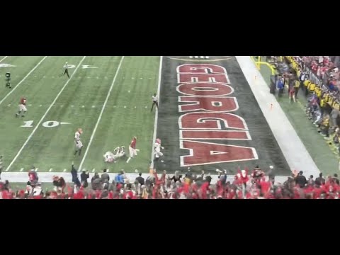 MONTAGE: 25 fan videos of Kelee Ringo's pick 6 in Georgia's national ...