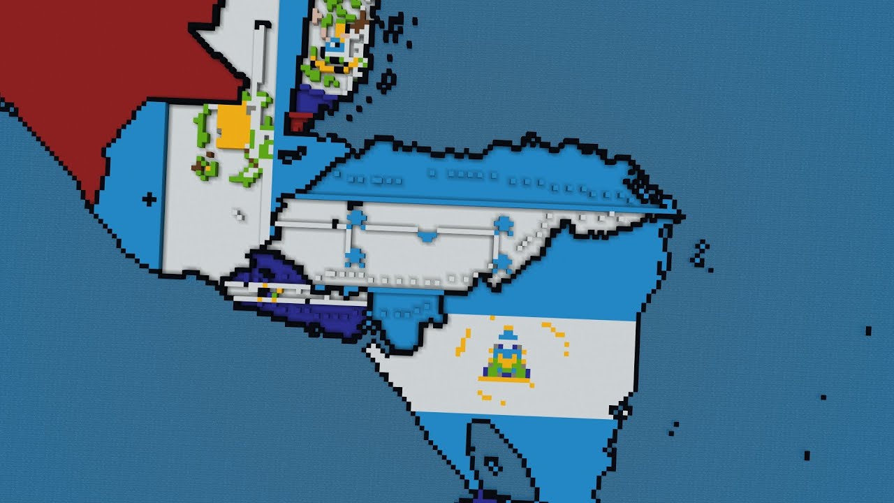 how to build big scale central america in Minecraft Part 2 - YouTube