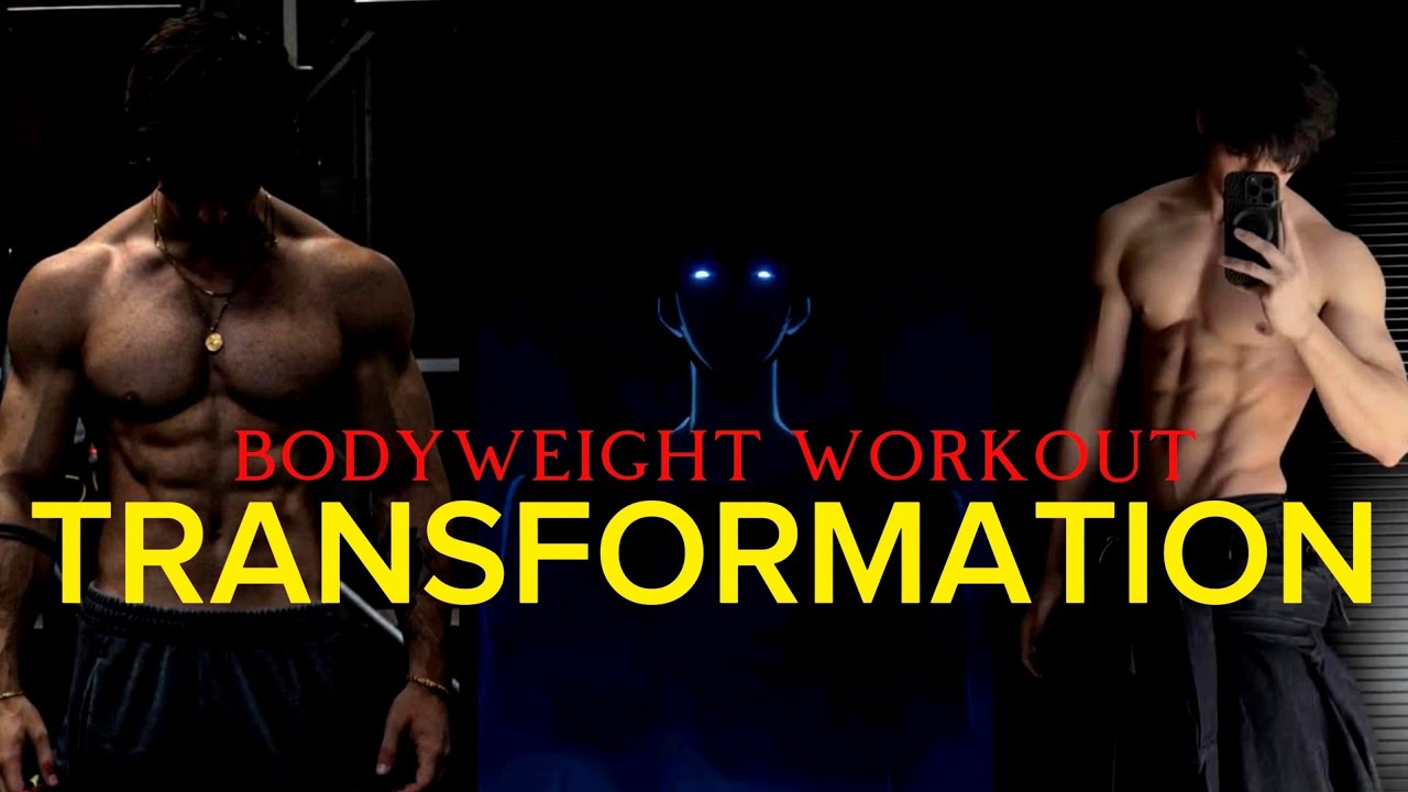 Insane Bodyweight Workout Transformation! From Flab to Fit in 30 Days 💪 ...
