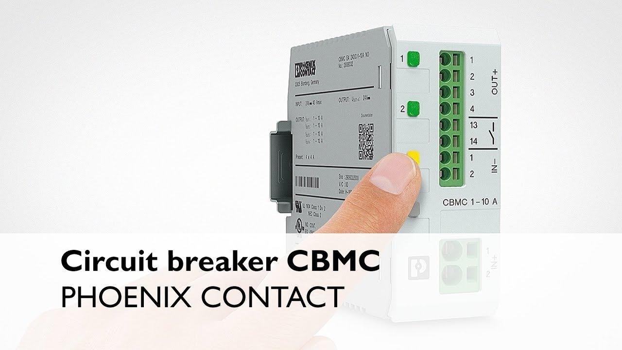 Circuit breaker CBMC - Compact design and individual adjustments - YouTube