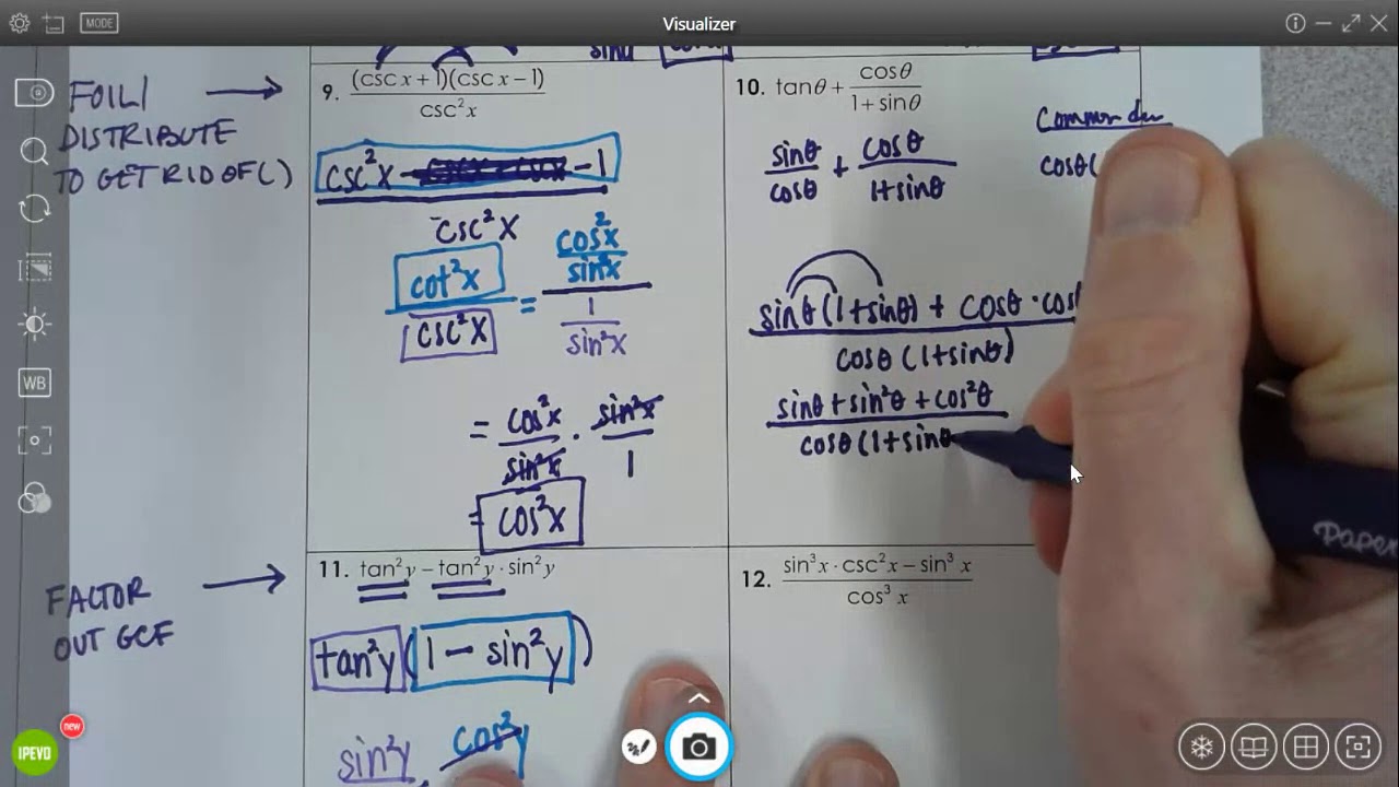 Additional Examples on Simplifying Trig Expressions - YouTube
