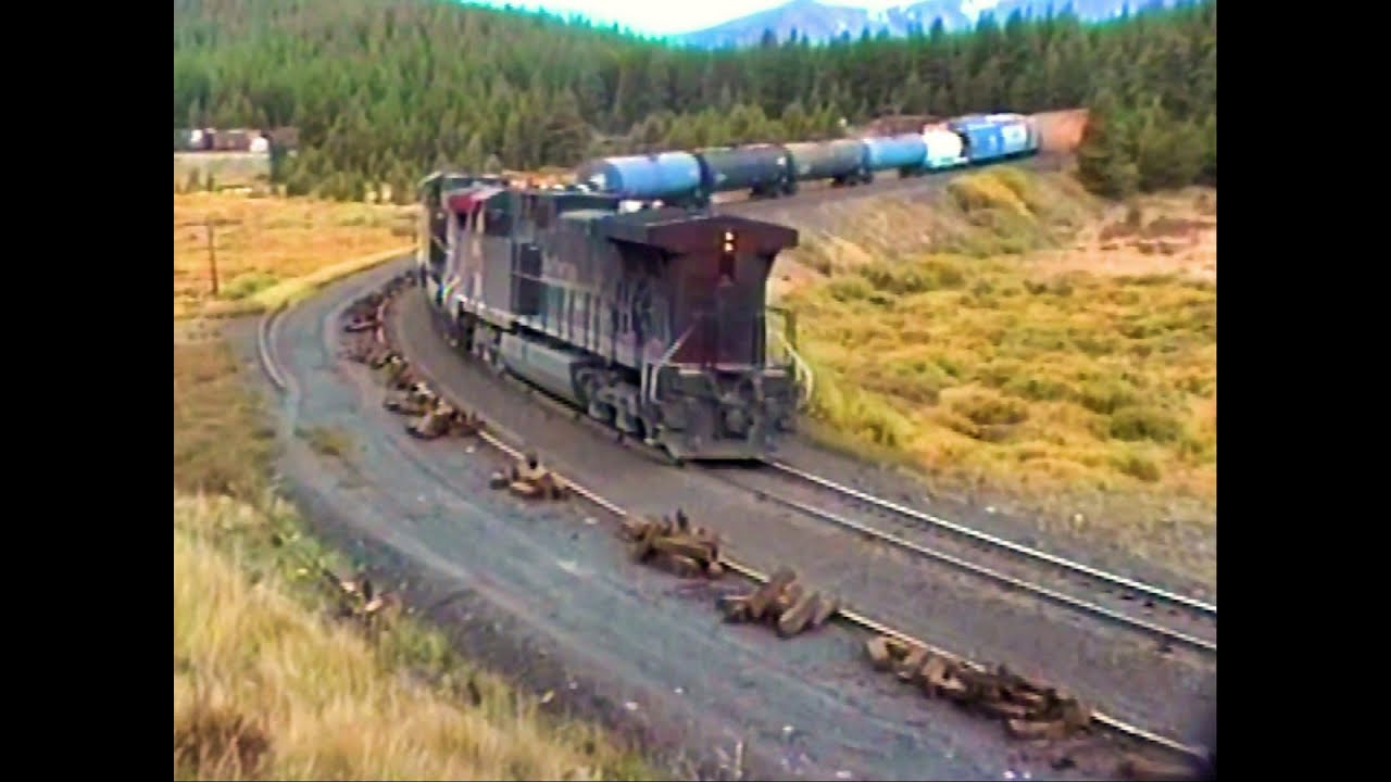 Southern Pacific freight trains climb the steep grades of Tennessee ...