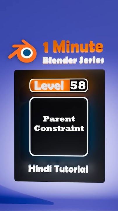58. Parent Constraint (Blender in a minute) - YouTube
