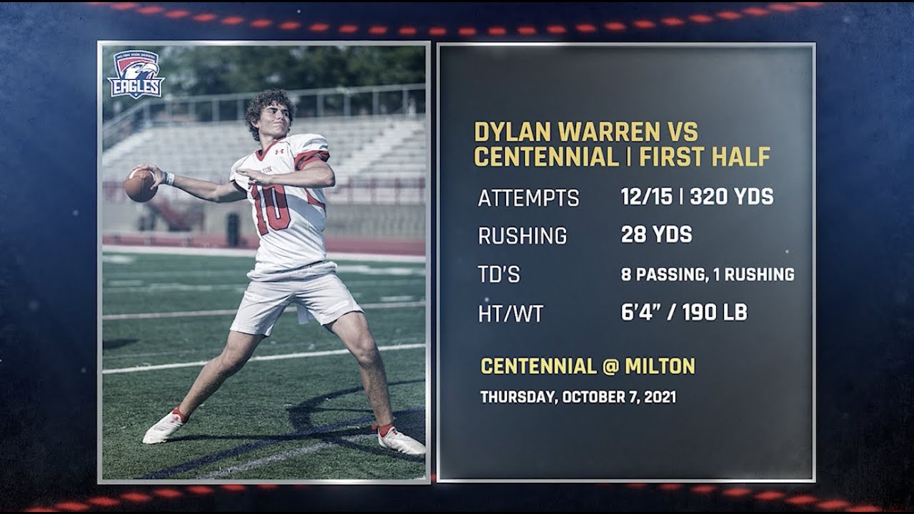 Dylan Warren vs Centennial Highlights - YouTube